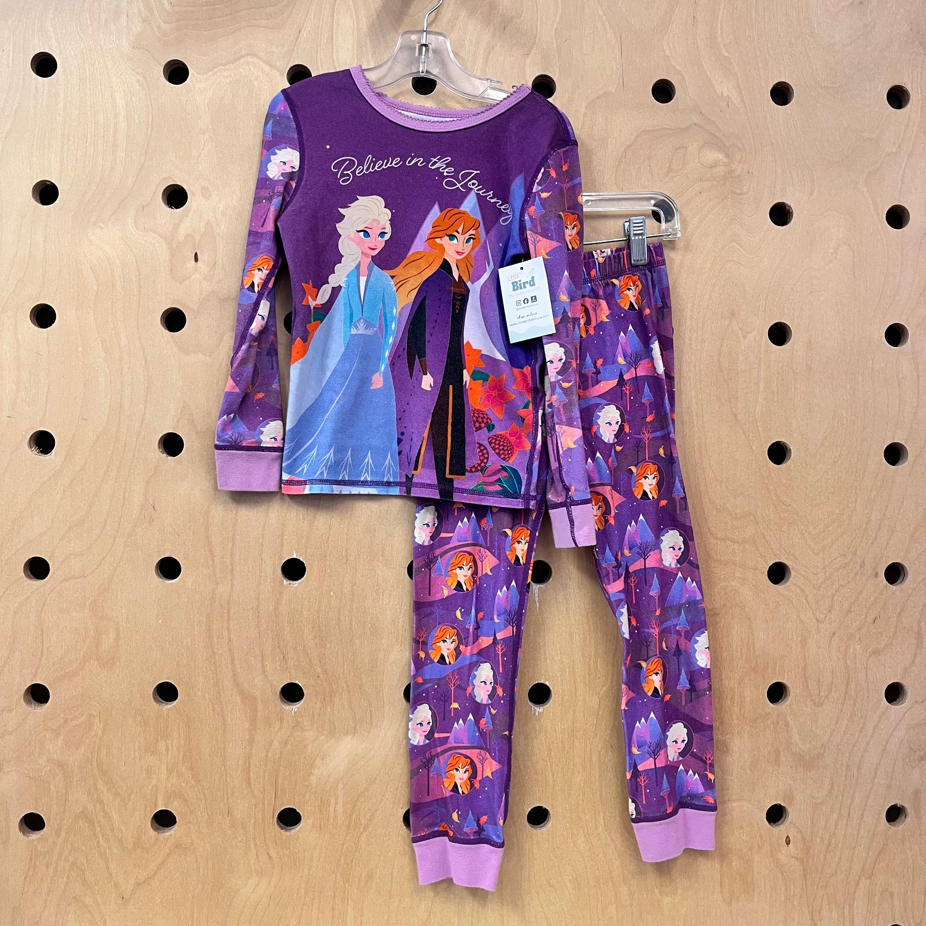 Purple Ana & Elsa Pajamas – Little Bird