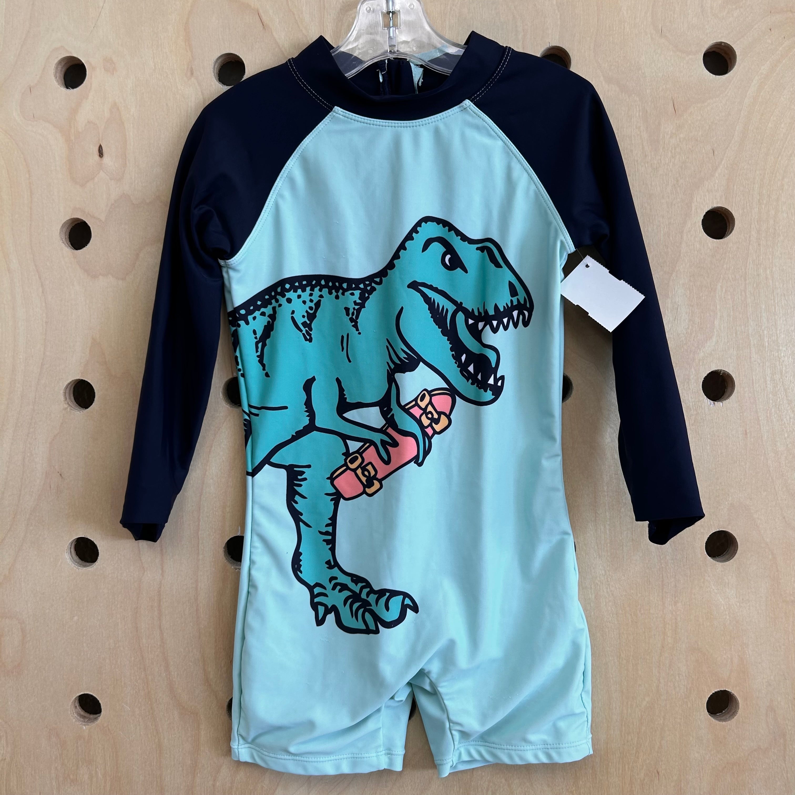 Mint Skater T-Rex Swimsuit – Little Bird